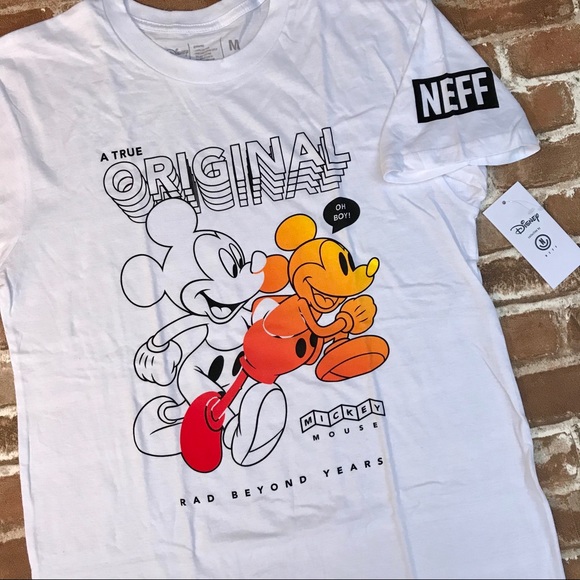Neff | Shirts | Disney By Neff Mickey Mouse White Tshirt | Poshmark